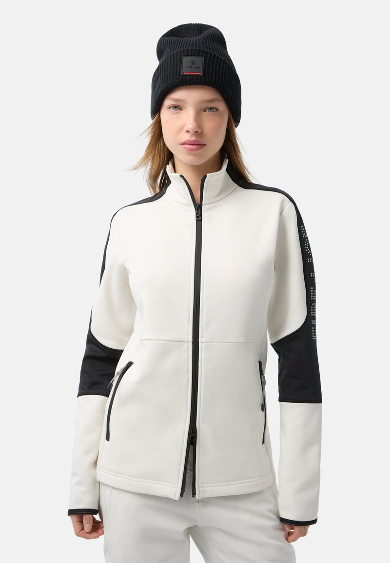 Bogner Fire + Ice Zip-up sweatshirt - off white schwarz/white - Zalando