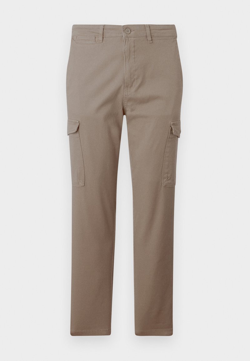 Jack & Jones JPSTACE ARTHUR DOBBY - Cargo trousers - brindle/dark grey ...