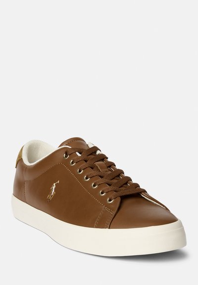 Polo Ralph Lauren LONGWOOD LEATHER TRAINER - Trainers - tan/brown ...
