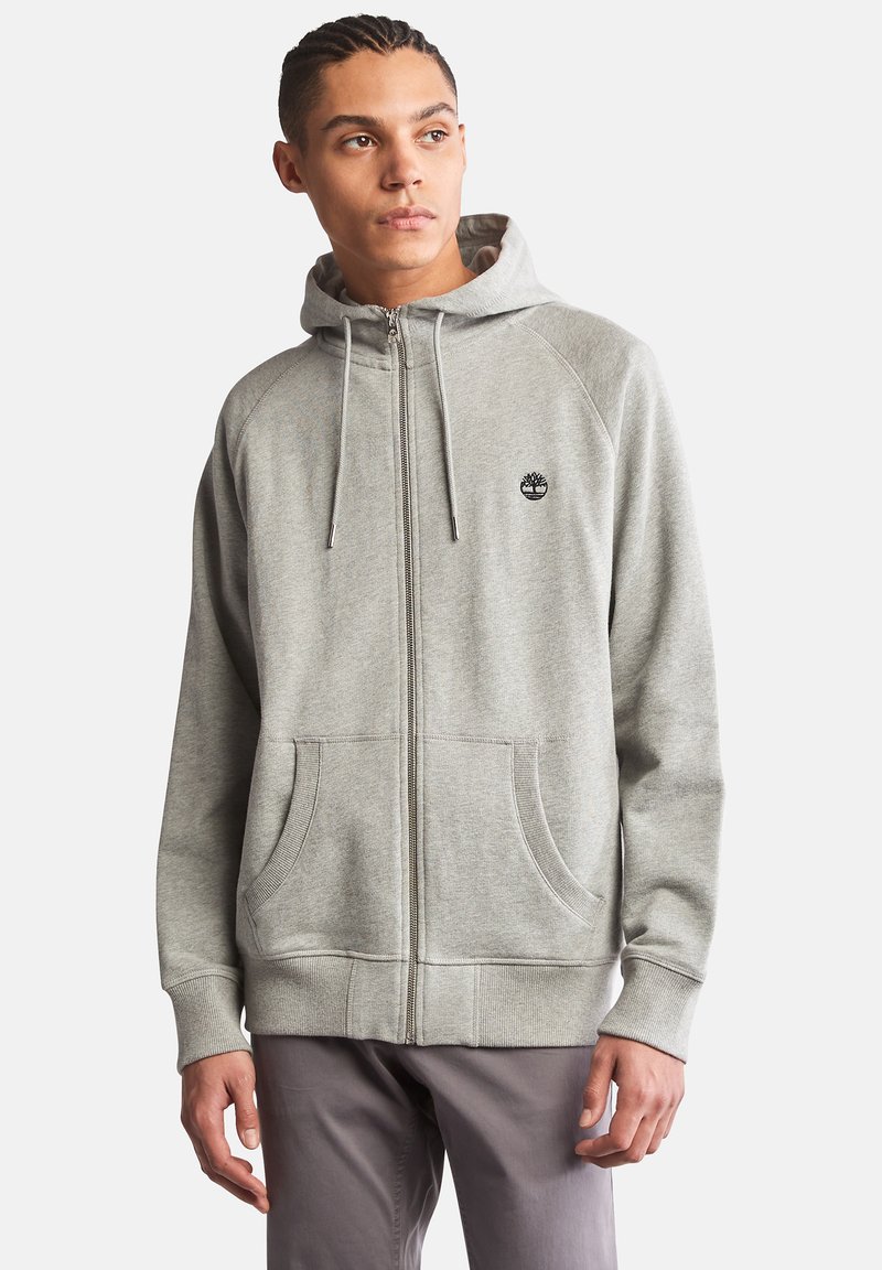 Timberland EXETER RIVER - Sweatjacke - medium grey heather/grau ...