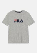 Fila SOLBERG LOGO TEE UNISEX - Print T-shirt - light grey melange/grey ...