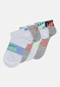 Puma KIDS PLACED LOGO UNISEX 4 PACK - Socks - white/regal blue/grey ...