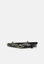 Zadig & Voltaire ROCK BELT GLOSSY WILD STRASS - Curea - noir/negru ...