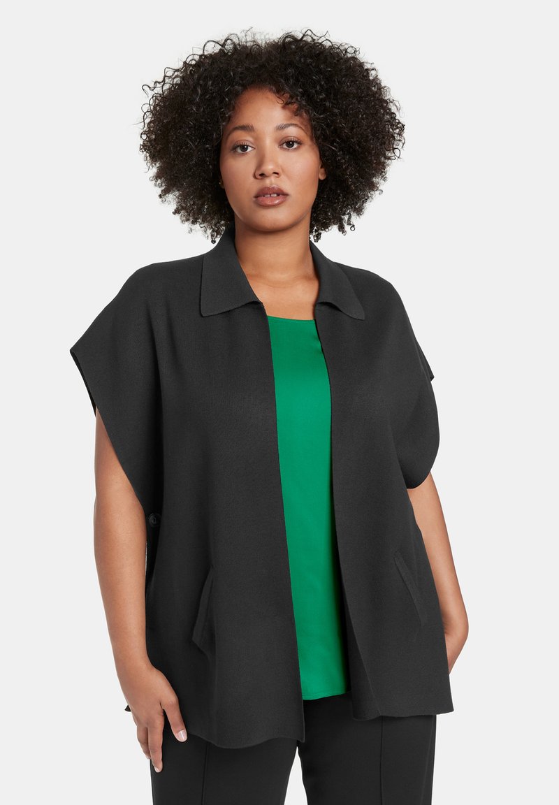Samoon Gilet - black/noir - ZALANDO.FR