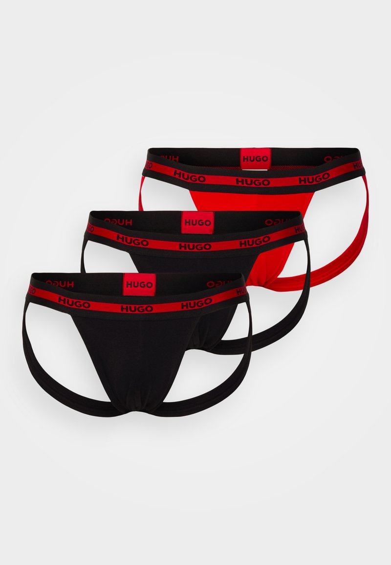 HUGO PLANET 3 PACK - Slip - bright red/zwart - Zalando.nl