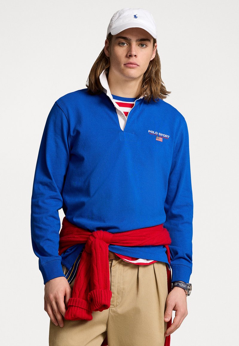 Polo Ralph Lauren CLASSIC FIT POLO SPORT RUGBY SHIRT UNISEX - Langarmshirt - heritage blue/royal ...