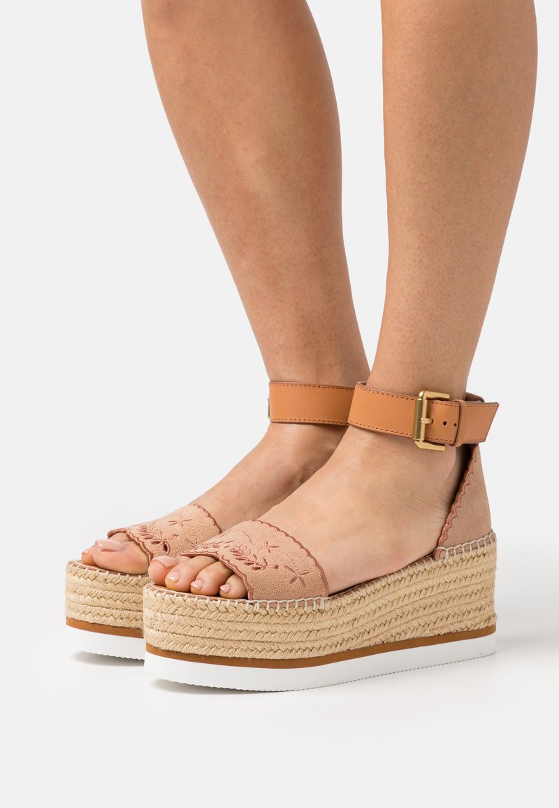See by Chloé Platform sandals - nude/sand - Zalando.de