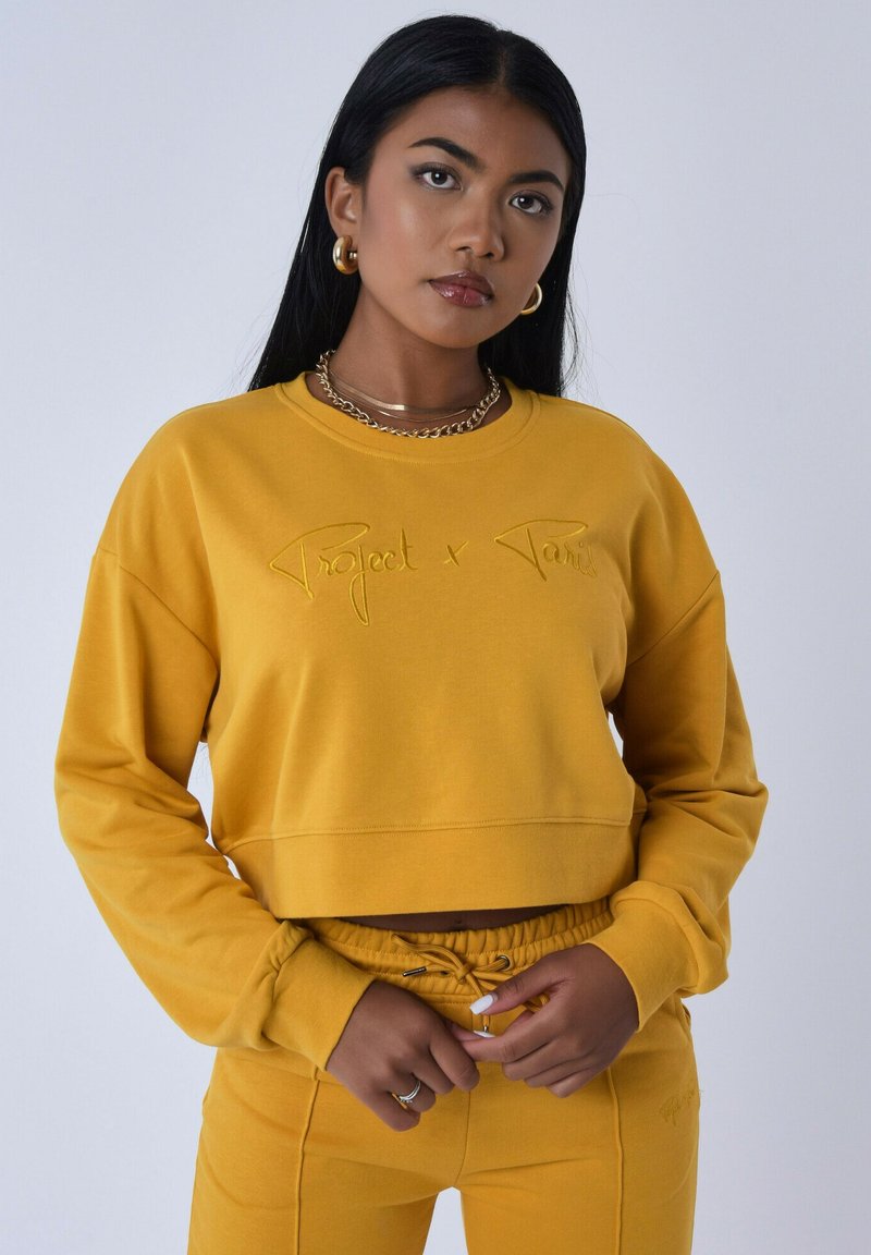 Project X Paris BASIC COURT AMPLE - Sweatshirt - jaune - ZALANDO.FR