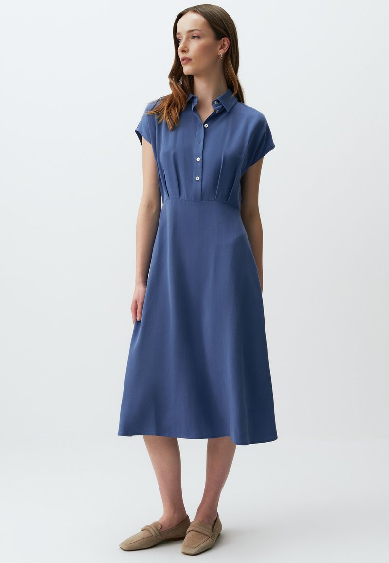 Jimmy Key - Sukienka koszulowa/niebieski melanż - Zalando.pl