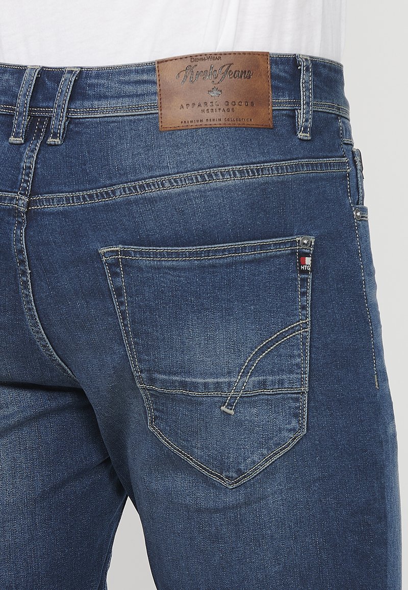 Koroshi Jeans Shorts - azul osc dark blue/dunkelblau - Zalando