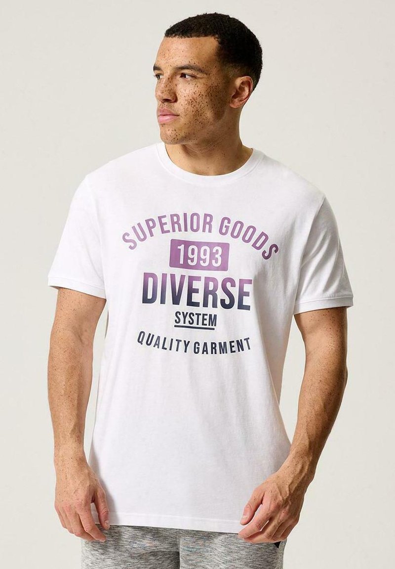 Diverse T-shirt z nadrukiem/biały - Zalando.pl