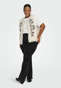 ONLY Carmakoma CARCOCO - Waistcoat - jet stream/off-white - Zalando