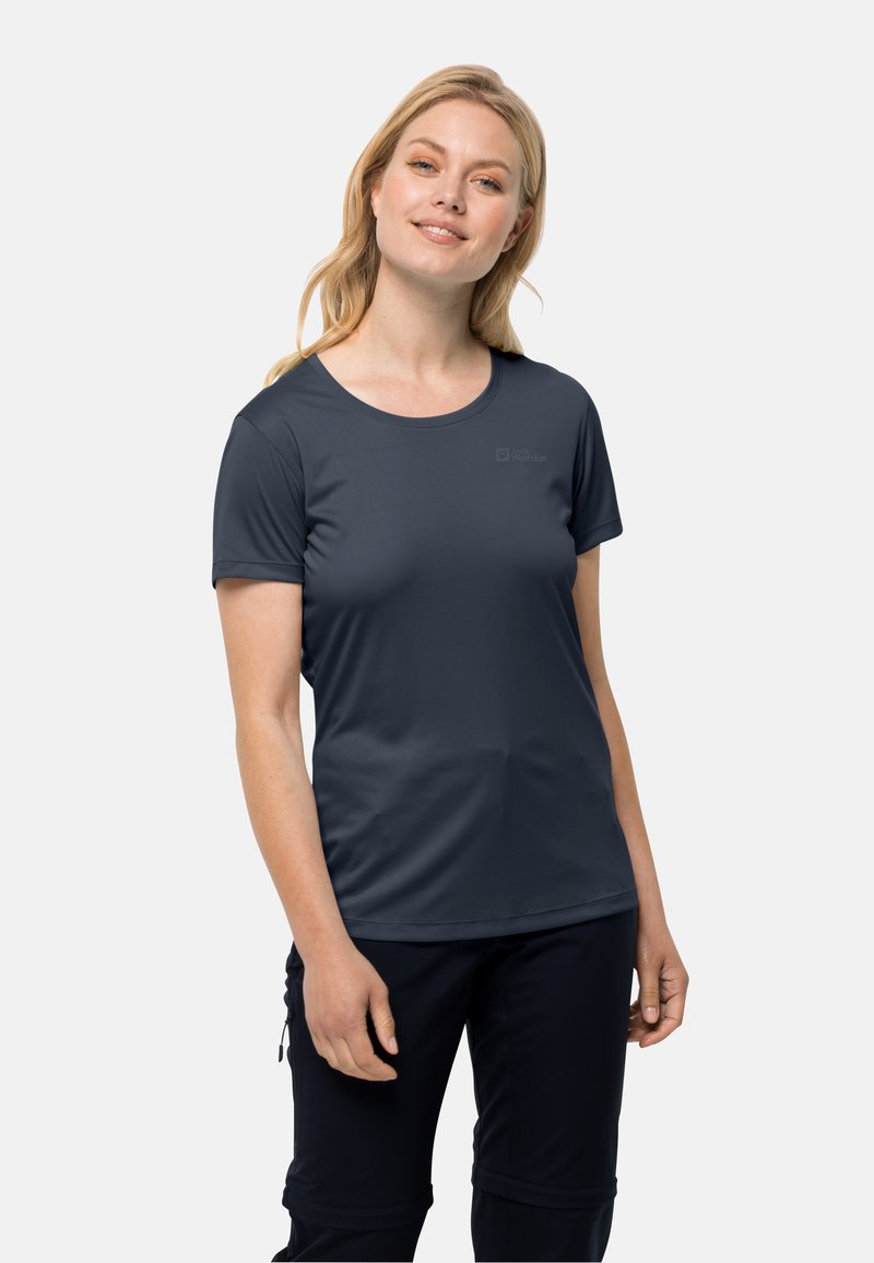 Jack Wolfskin TECH - T-Shirt basic - night blue/dunkelblau - Zalando
