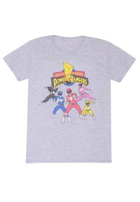 Henry Tiger POWER RANGERS TEAM POSE - T-Shirt print - heather grey ...