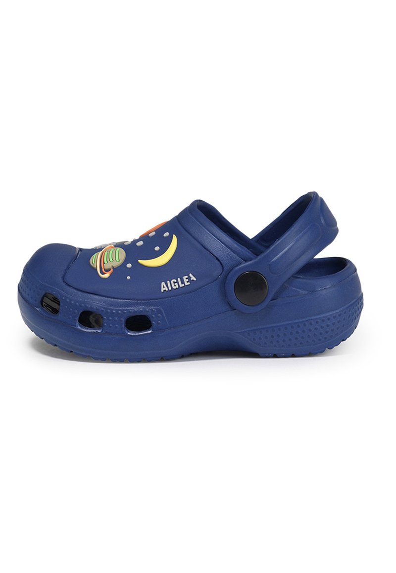 Aigle TADEN KID UNISEX - Clogs - midnight blue/blåmelerad - Zalando.se