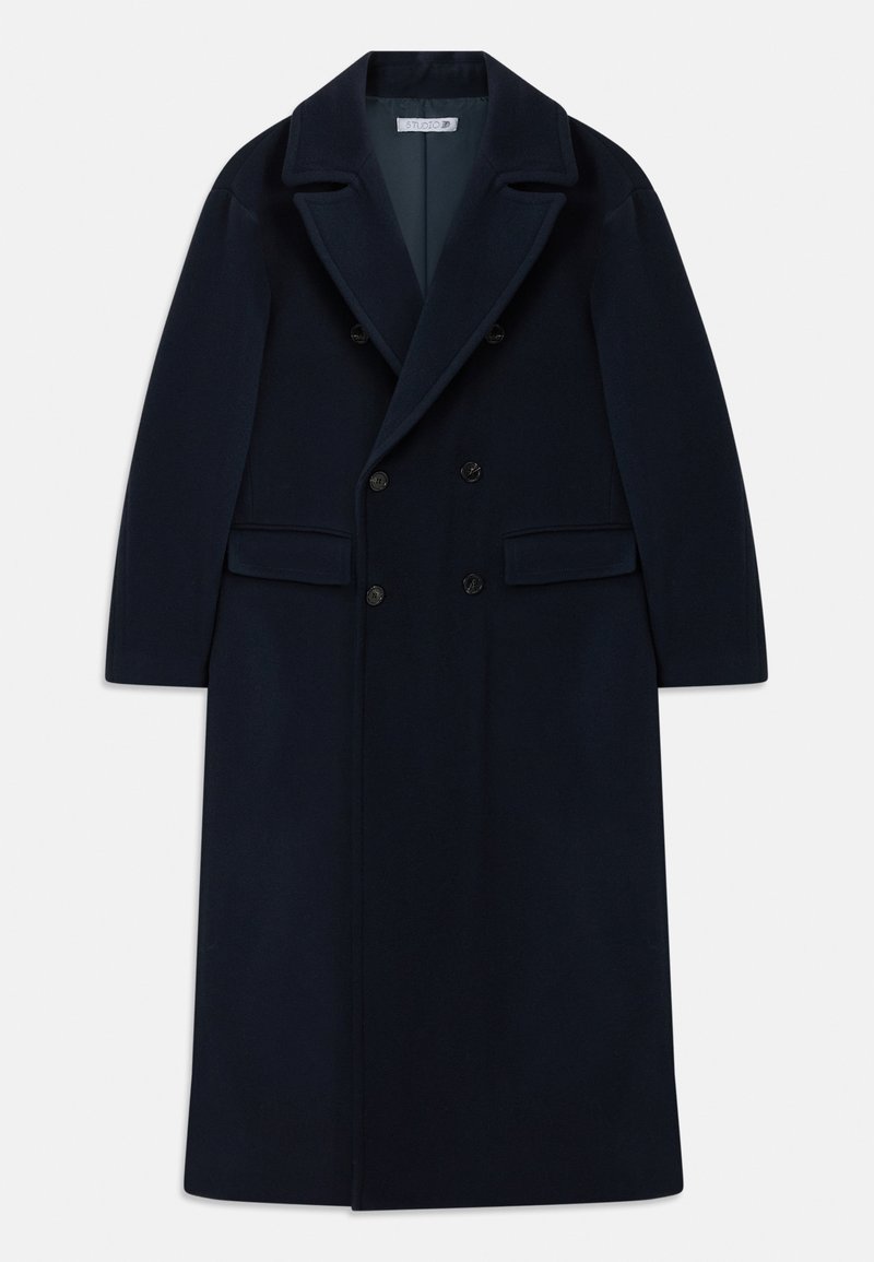 STUDIO ID DOUBLE BREASTED WOOL MIX COAT - Classic coat - dark navy/dark ...