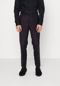 Lindbergh CHECKED TUXEDO SUIT SET - Costume - burgundy/bordeaux ...