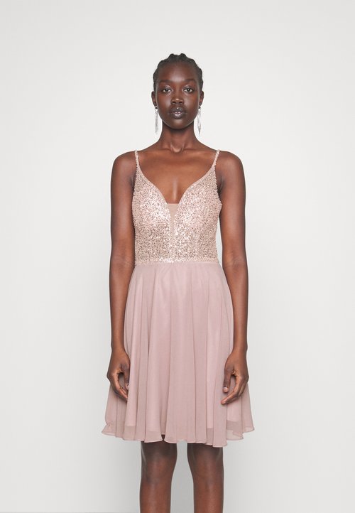 Swing AUS PAILLETTEN - Cocktailkleid/festliches Kleid - cremy rose ...