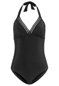 bonprix NECKHOLDER LEICHT GLANZENDEM - Maillot de bain - schwarz/noir ...