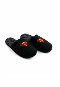 DC COMICS - SUPERMAN DC COMICS SUPERMAN - Slippers - schwarz/black ...