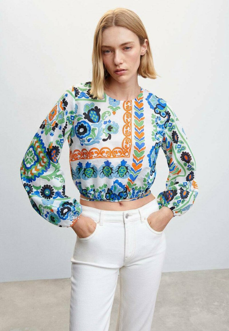 Mango Blouse - off white/off-white - Zalando.ie