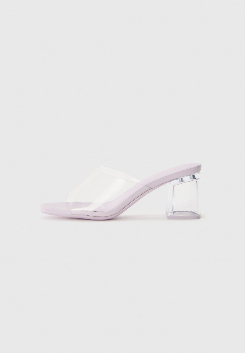 Even&Odd Heeled mules - lilac/transparent/transparent - Zalando.co.uk