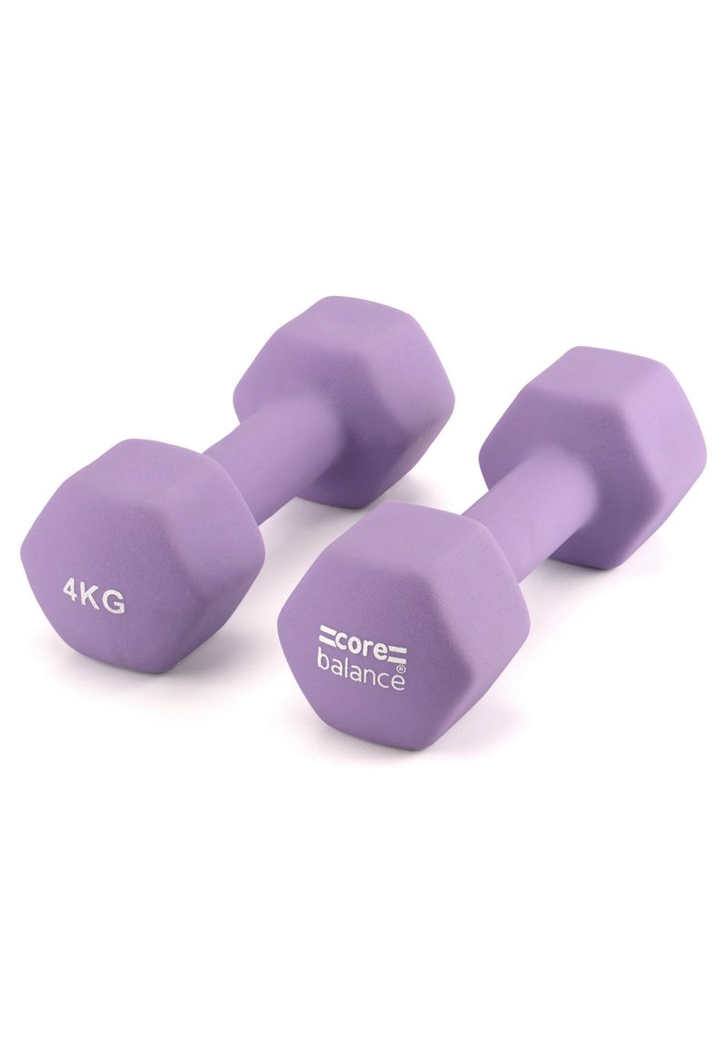 Core Balance HEX DUMBBELL - NEOPRENE 4KG - Fitness / Yoga - purple ...