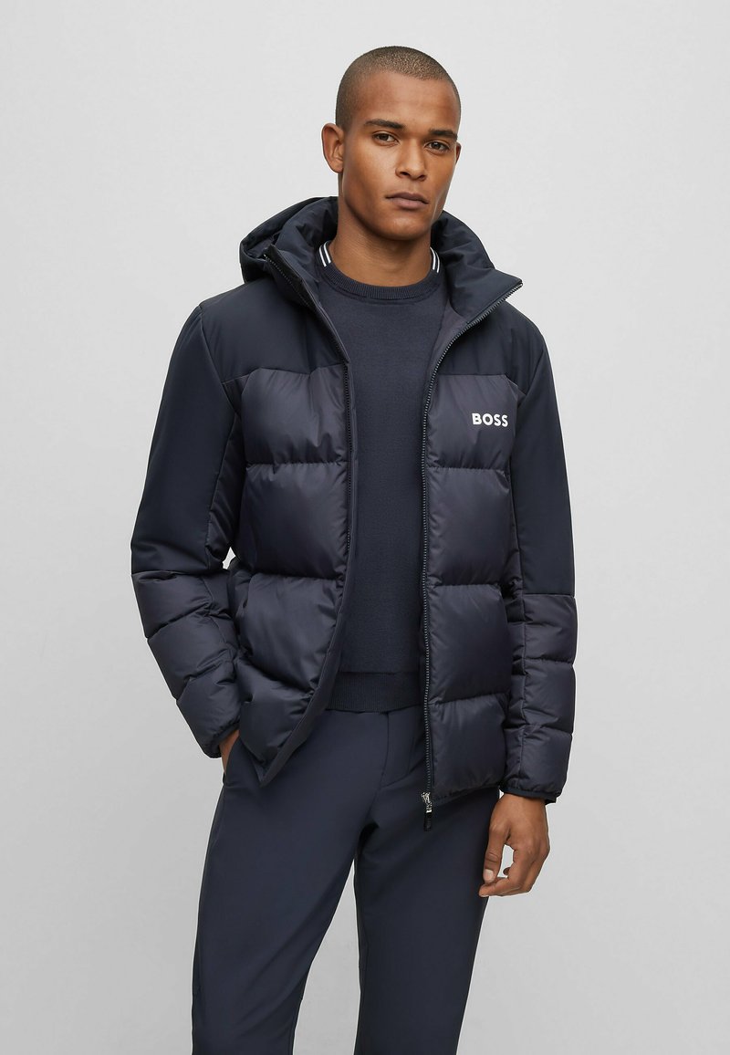BOSS J HAMAR1 - Gewatteerde jas - dark blue two/donkerblauw - Zalando.nl