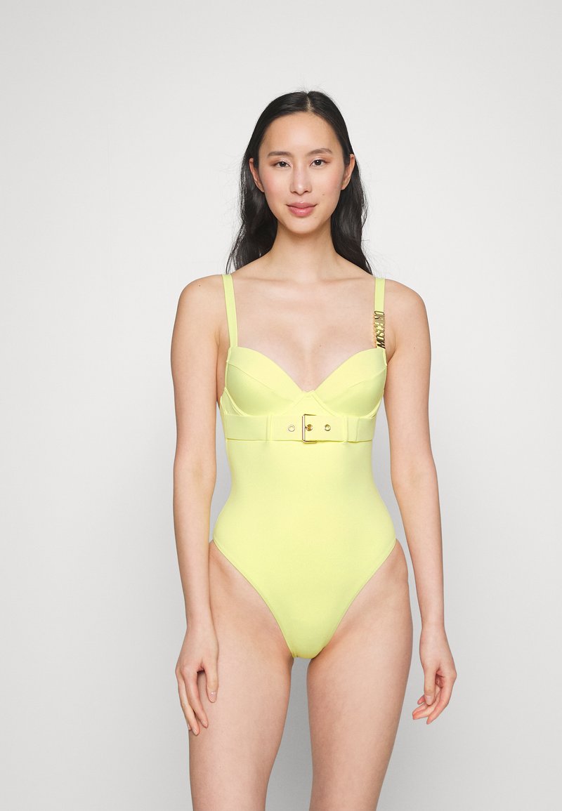 Moschino Swim Underwire Swimsuit Costume Da Bagno Yellow Giallo