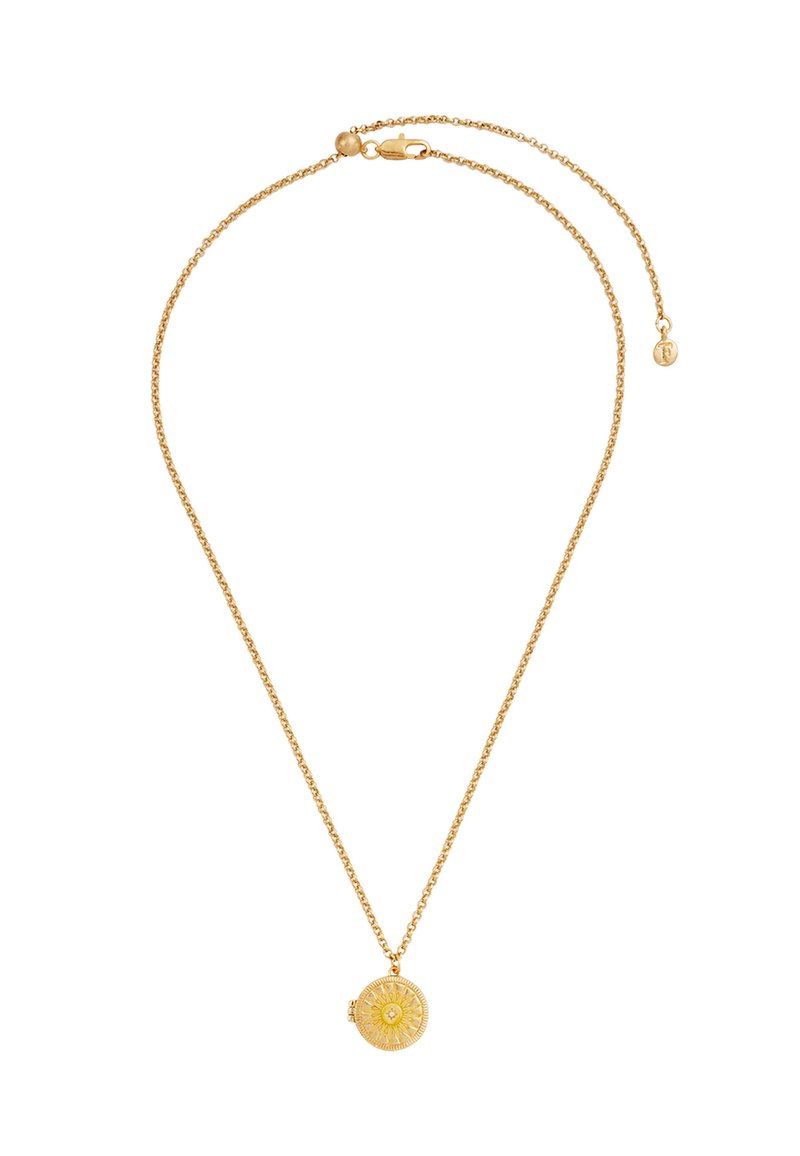 FABLE ENGLAND SUN LOCKET - Necklace - gold-coloured - Zalando