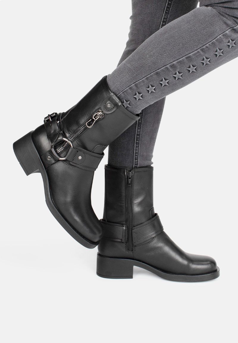 PS POELMAN MODULAR - Cowboy-/Bikerlaarsjes - black/zwart - Zalando.be