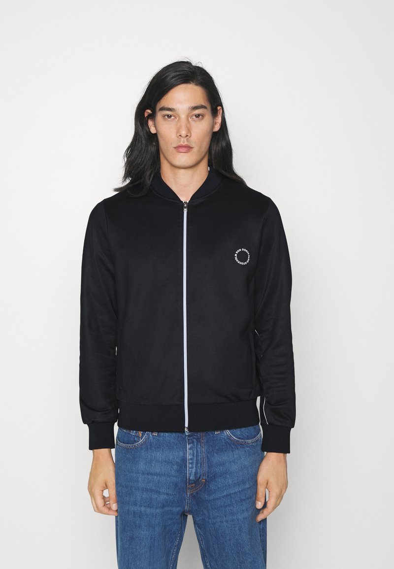 Ron Dorff TRACK JACKET - Strickjacke - navy/dunkelblau - Zalando.de