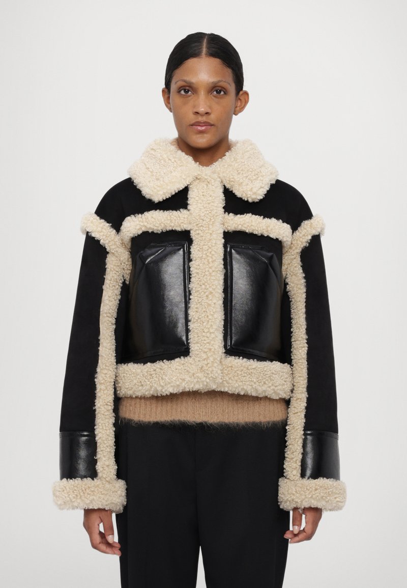 STAND STUDIO EDITH JACKET - Übergangsjacke - black/natural white ...