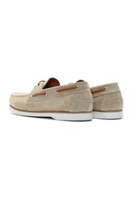Derimod SUEDE BOAT SHOES - Bootschoenen - beige - Zalando.nl