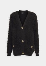 Pinko PECORA MISTO LANA EFFETTO FRANGE - Chaqueta de punto - nero ...