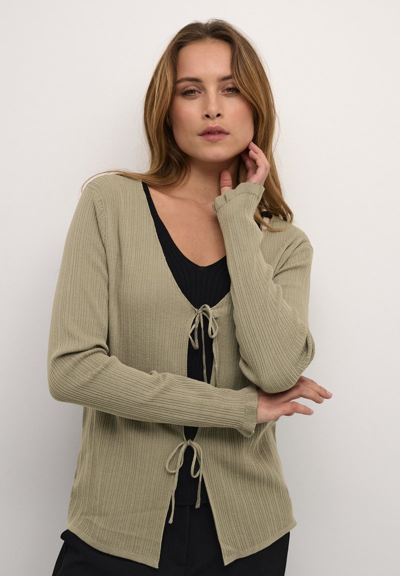 Cream Cardigan - overland trek/mottled green - Zalando.ie