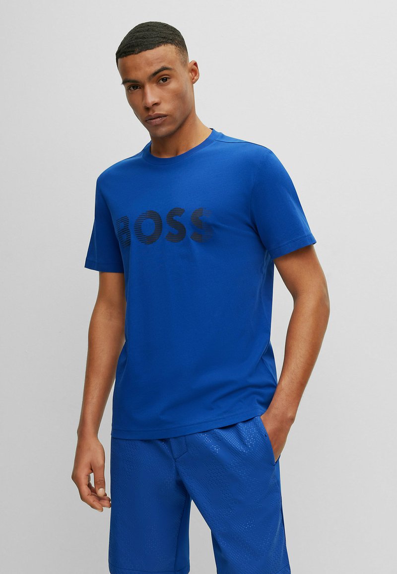 BOSS TEE - T-Shirt print - blue eighteen/blau - Zalando