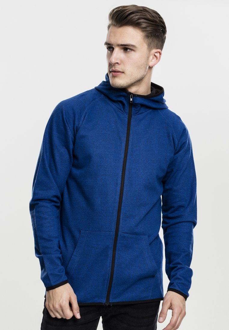 Urban Classics Sudadera con cremallera - royal blue/black/azul royal ...