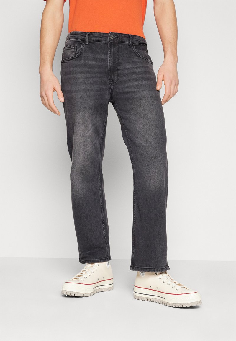 Denim Project Jeans Relaxed Fit - black stone wash/black denim - Zalando.dk