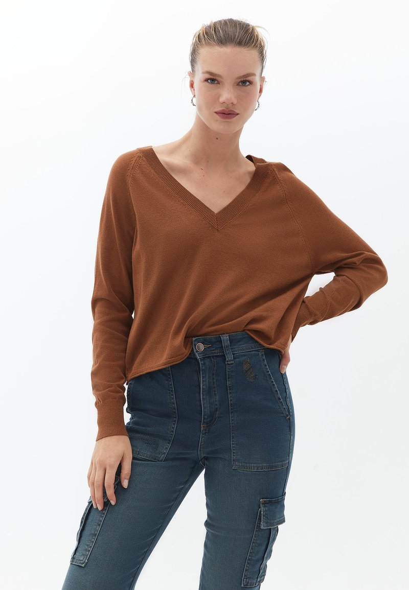 OXXO Pullover - argan oil/marron clair chiné - ZALANDO.FR