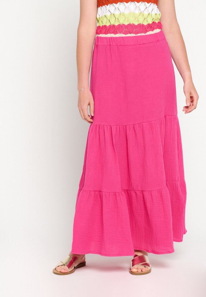 Lolaliza Tetra Maxirok Dark Pink Neonroze Zalando Nl