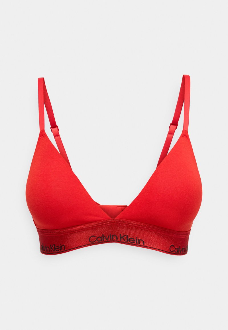 Calvin Klein Underwear LIGHTLY LINED - Triangle bra - rush/red ...
