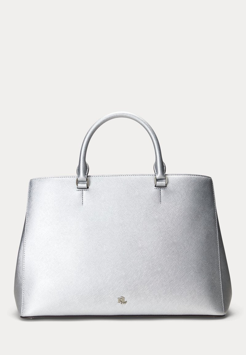 Lauren Ralph Lauren CROSSHATCH LEATHER LARGE HANNA SATCHEL - Handbag ...