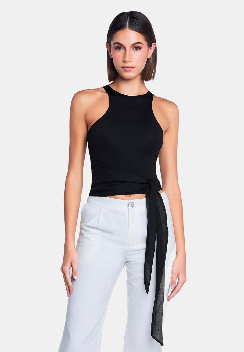 OW Collection LANA TIE - Top - black/schwarz - Zalando.de
