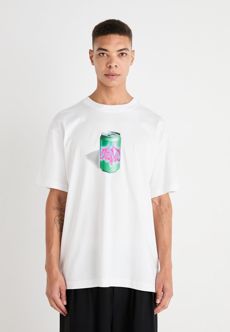 Weekday T-shirt z nadrukiem/biały - Zalando.pl