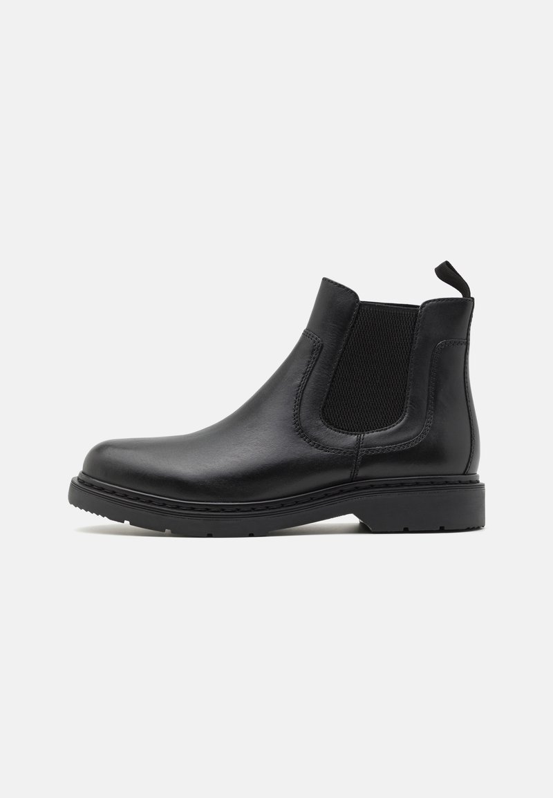 Pier One LEATHER - Classic ankle boots - black - Zalando.co.uk