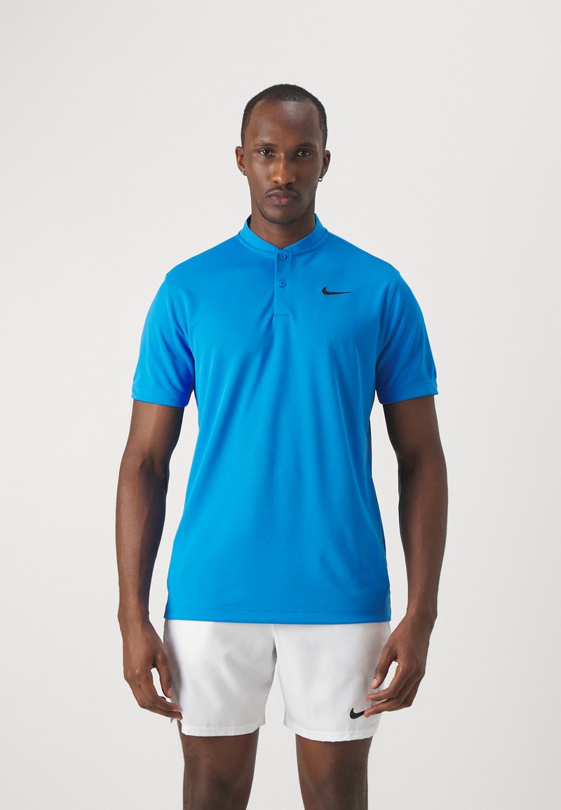 Nike Performance BLADE SOLID - Polo - photo blue/black/bleu - ZALANDO.BE