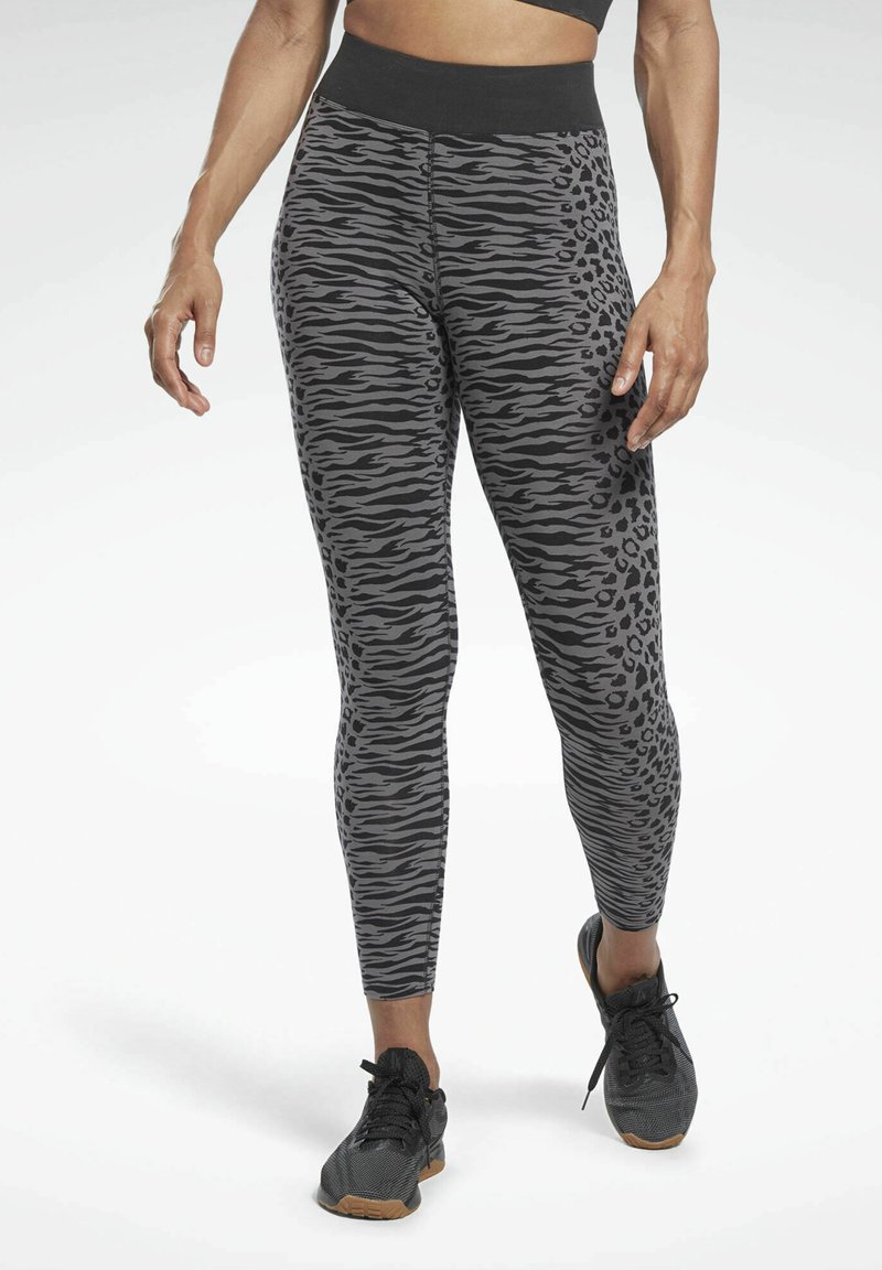 Reebok MODERN SAFARI - Tights - night black pure grey/schwarz - Zalando.ch