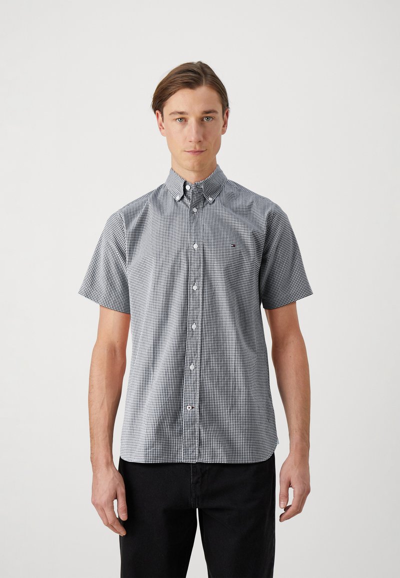 Tommy Hilfiger FLEX RF S/S - Shirt - desert sky/optic white/dark blue ...