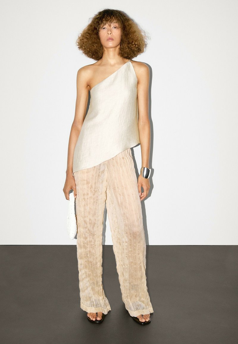 Massimo Dutti - Top/beżowy - Zalando.pl